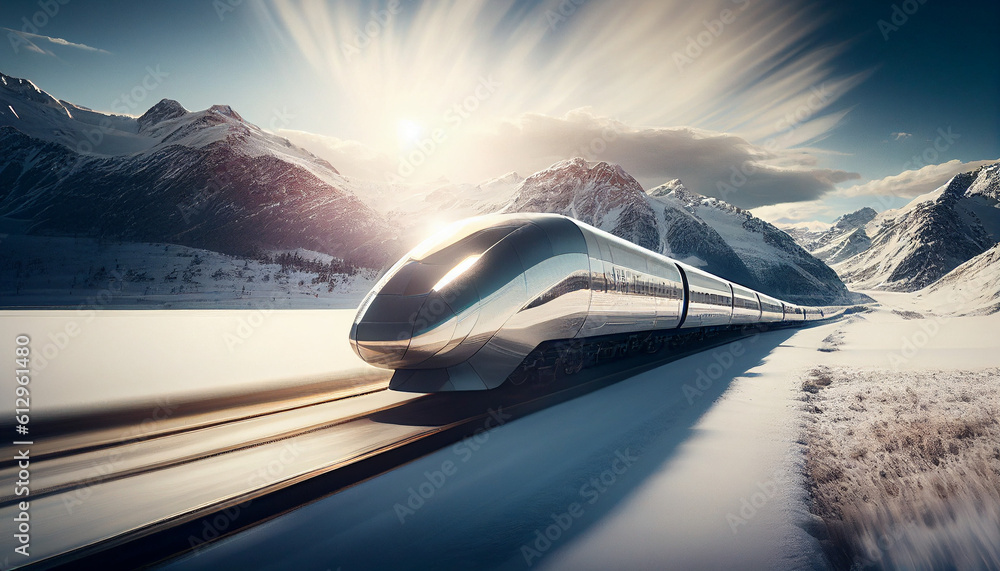 Future bullet train transportation system new mobility concept ...