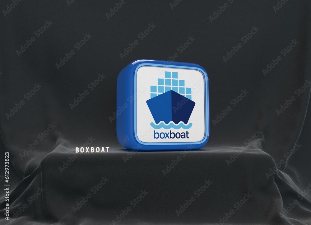 Boxboat, It is a visual design. - Social Media Background Design Stock Photo | Adobe Stock