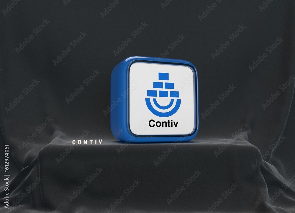 Contiv, It is a visual design. - Social Media Background Design Stock Photo | Adobe Stock