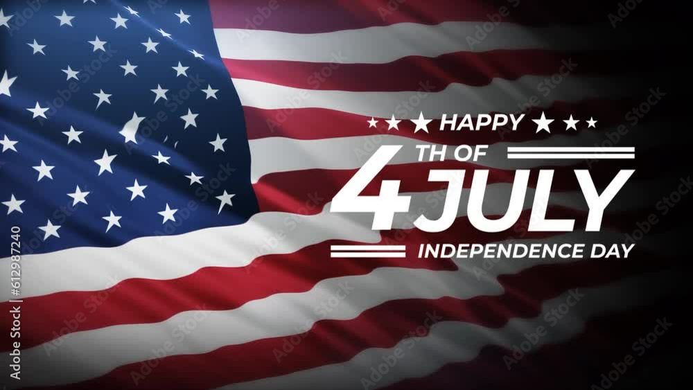 Happy Independence day celebrations flag background. Flag of United ...