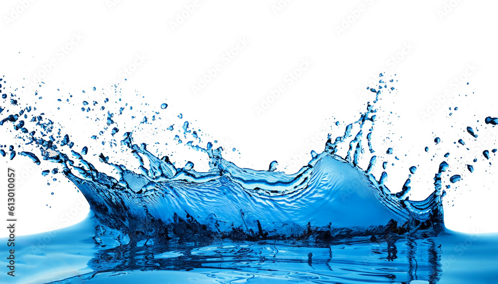 Isolated water splash on transparent background. Generative AI Stock ...