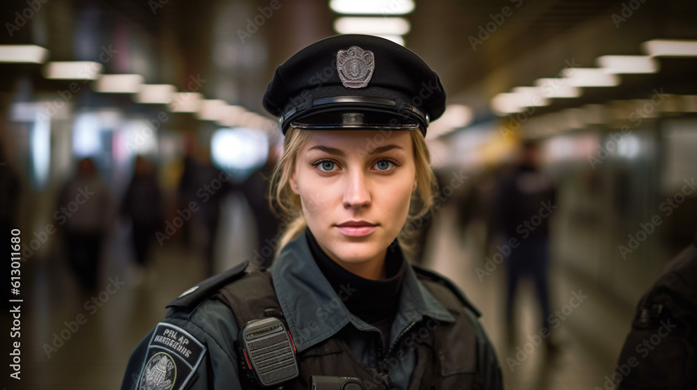 a federal police officer, in uniform, police uniform, border guard and ...