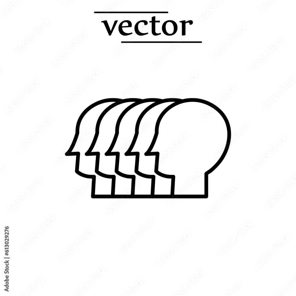 Headcount icon, vector illustration on white background..eps Stock ...