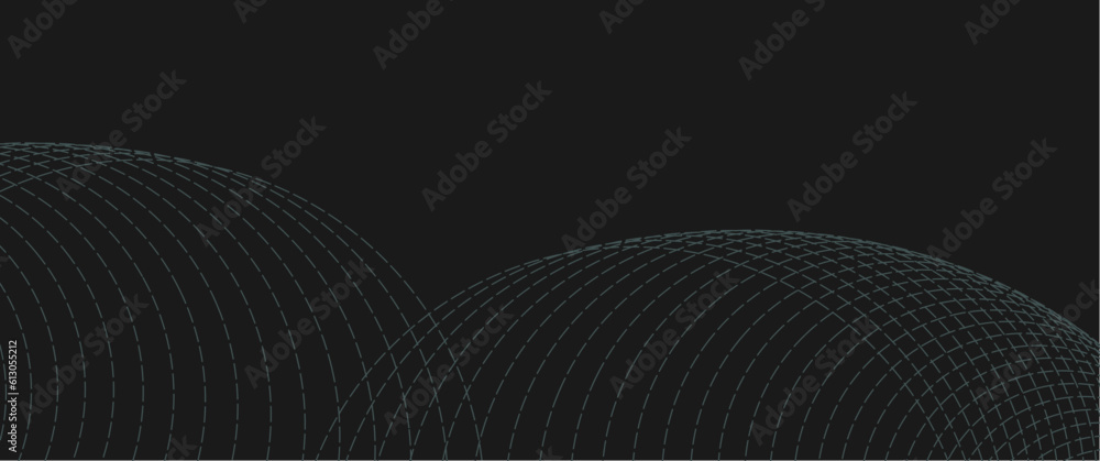 abstract dashed line or dashed stroke in curvy shape, modern curvy ...