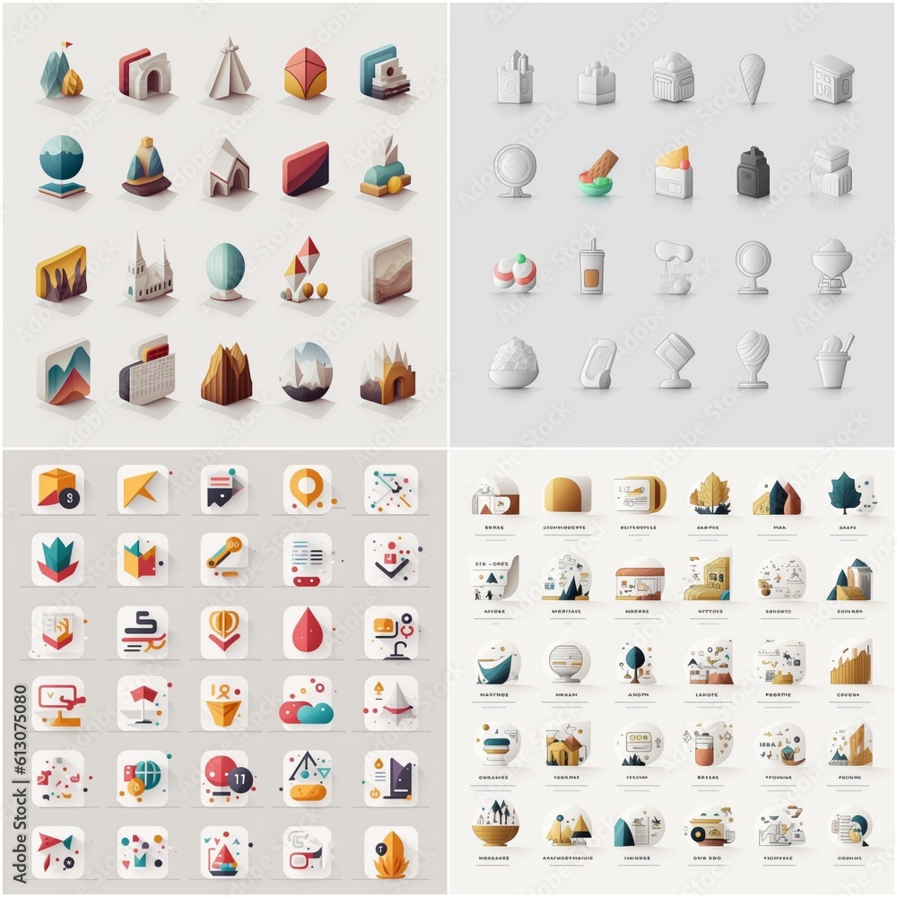 Visual representation of various travel options. Icons can be easily ...