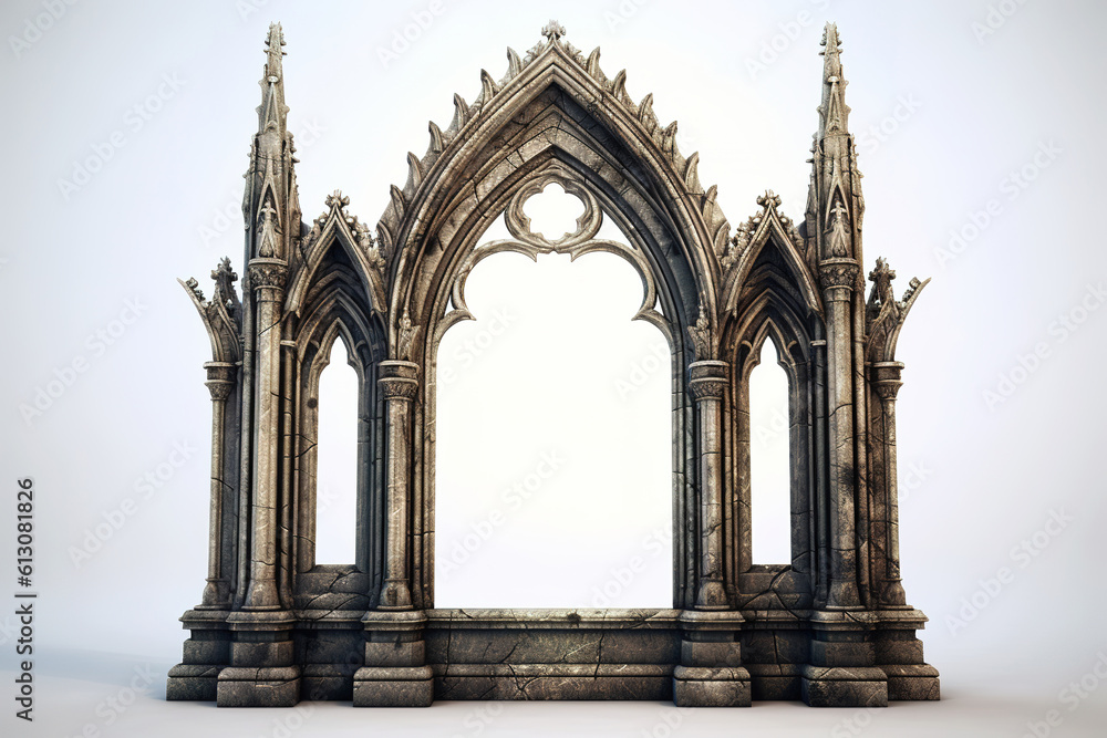Beautiful gothic ornate Arch, window, or building entrance ...