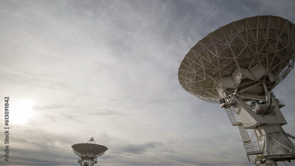Signals from the Sky: 4K Close-Up of the Impressive Satellite Antenna ...