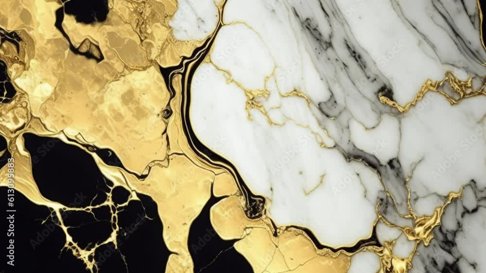 Luxury Black and White Marble stone with gold lines background texture ...