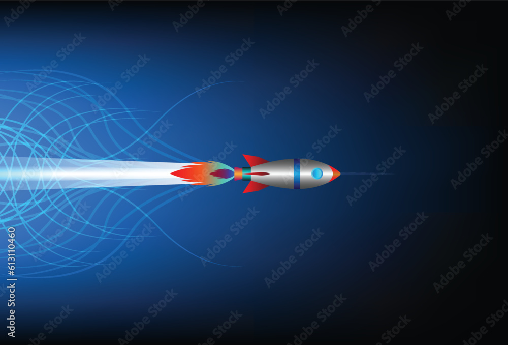 Rocket space ship take off, Start Up Concept Symbol Space Roket Ship ...