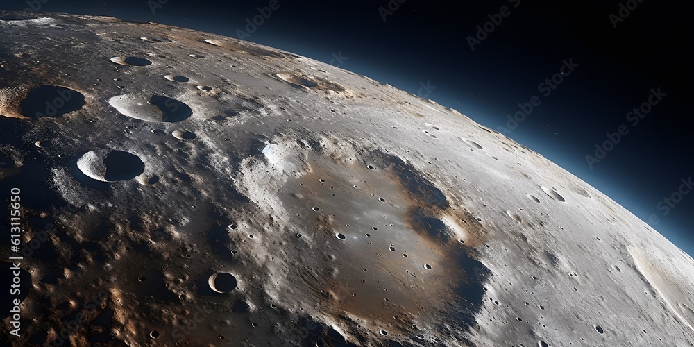 Extremely detailed Extreme closeup, unreal imagination with Moon, boca ...