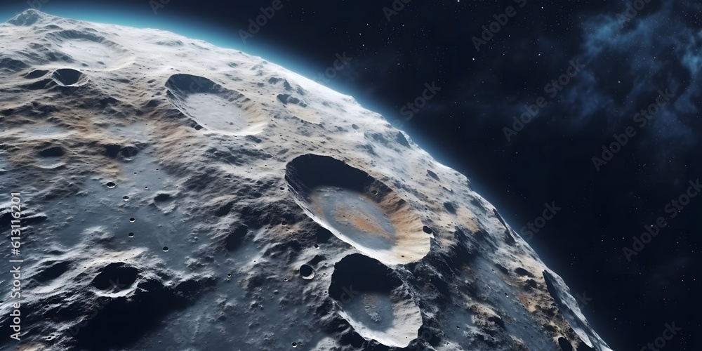 Extremely detailed Extreme closeup, unreal imagination with Moon, boca ...