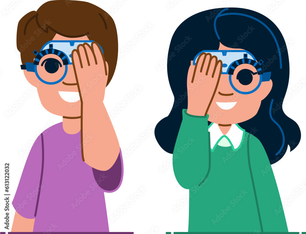 optometrist kid vector. vision eye, child medical, clinic ...