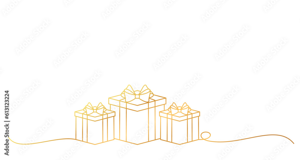 gift box line art style. black friday element vector eps 10 Stock ...