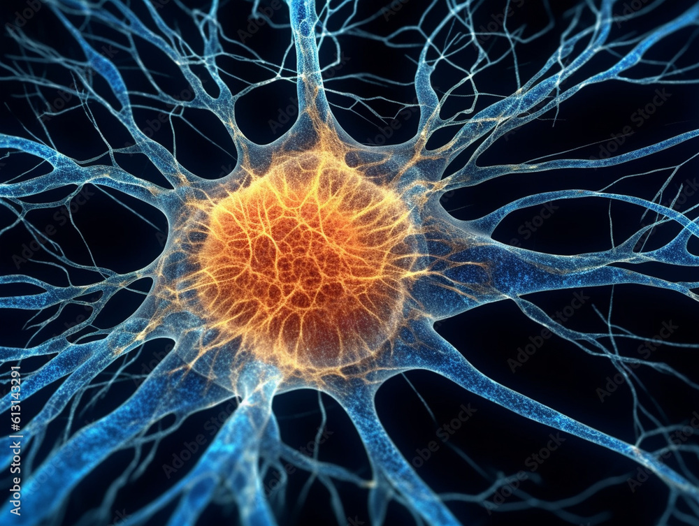 Under a microscope, the human brain reveals a complex and intricate ...