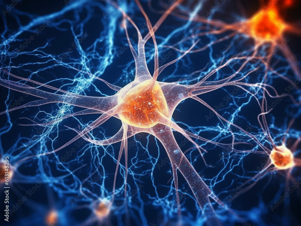 Under a microscope, the human brain reveals a complex and intricate ...