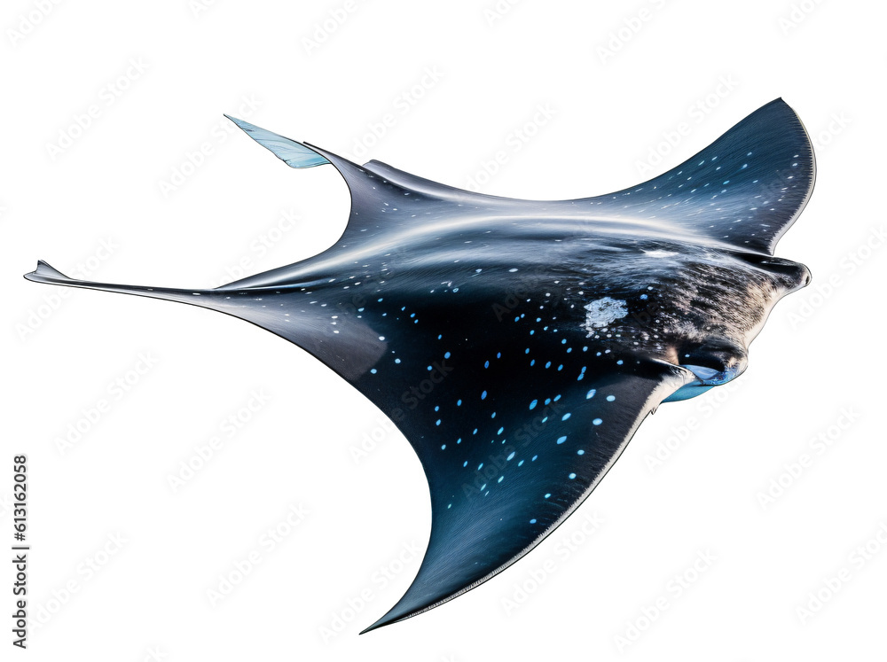 Stingray isolated on the transparent background PNG. AI generative ...