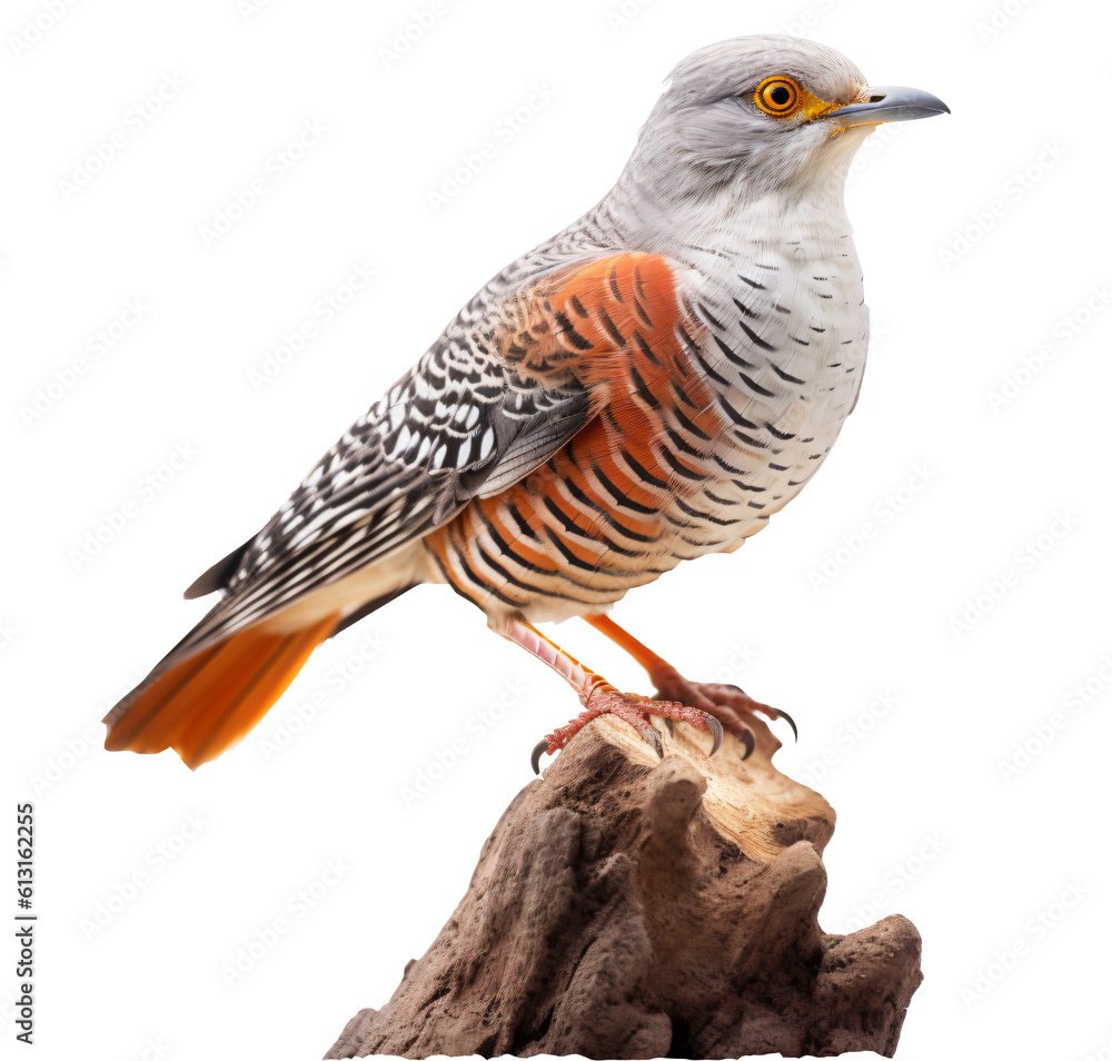 Cuckoo isolated on the transparent background PNG. Top view. AI ...