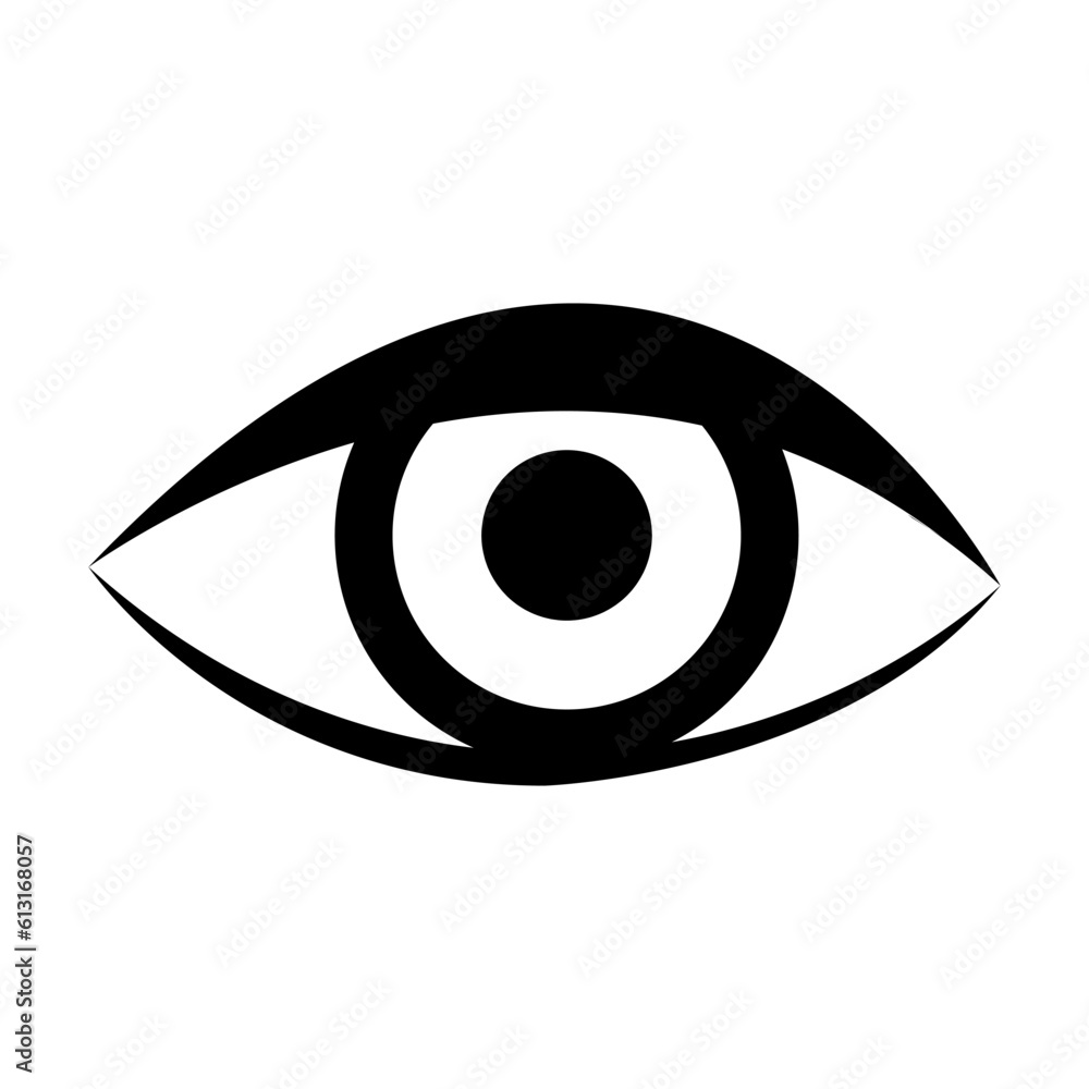 Eye icon vector. Open and closed eyes illustration sign. Eye symbol or ...