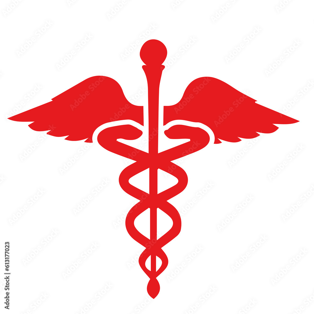 caduceus medical symbol Stock Illustration | Adobe Stock