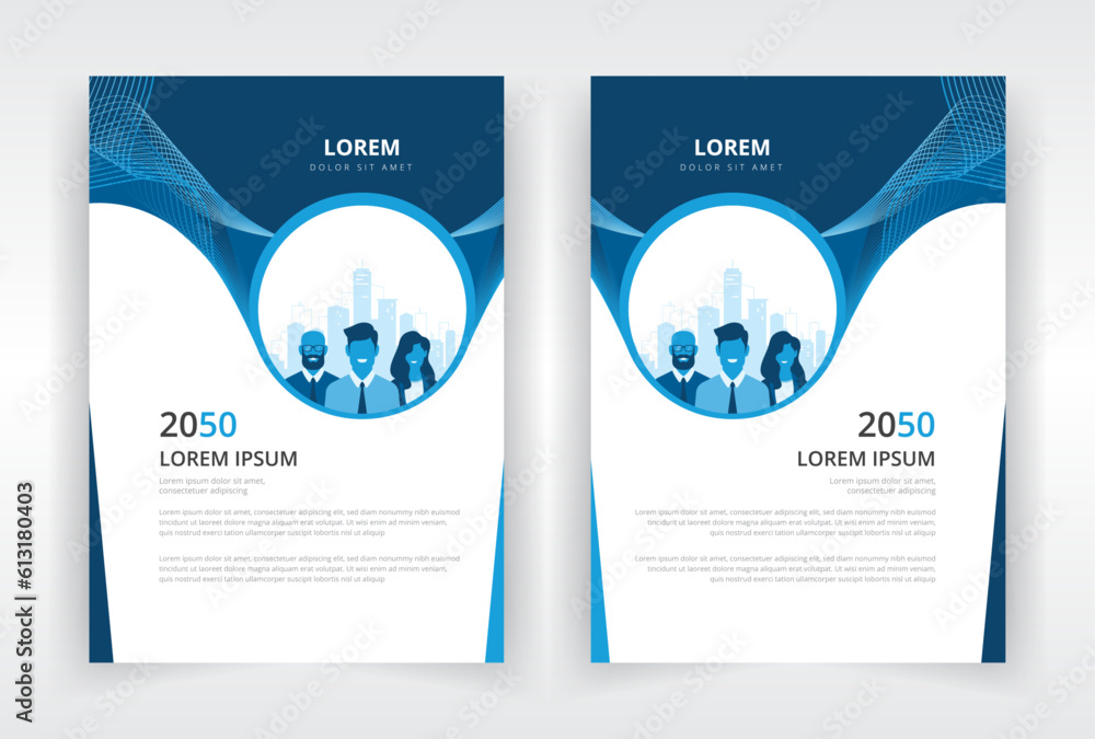 Modern and professional a4 size portrait poster design template set ...