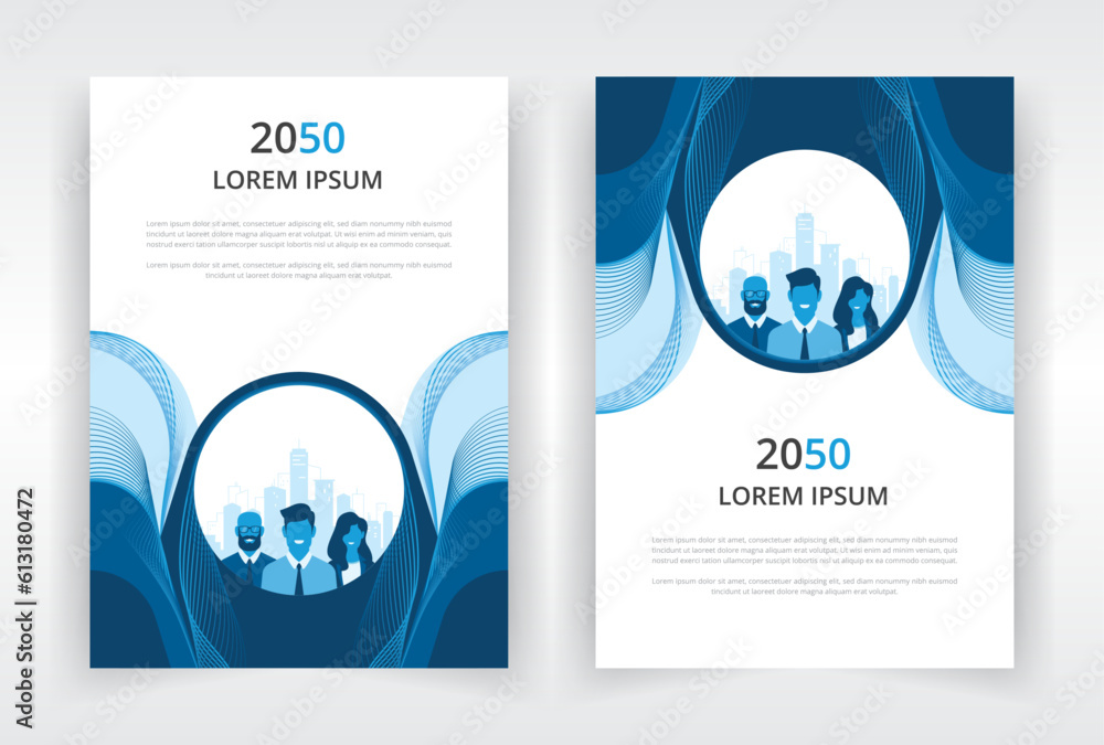 Modern and professional a4 size portrait poster design template set ...
