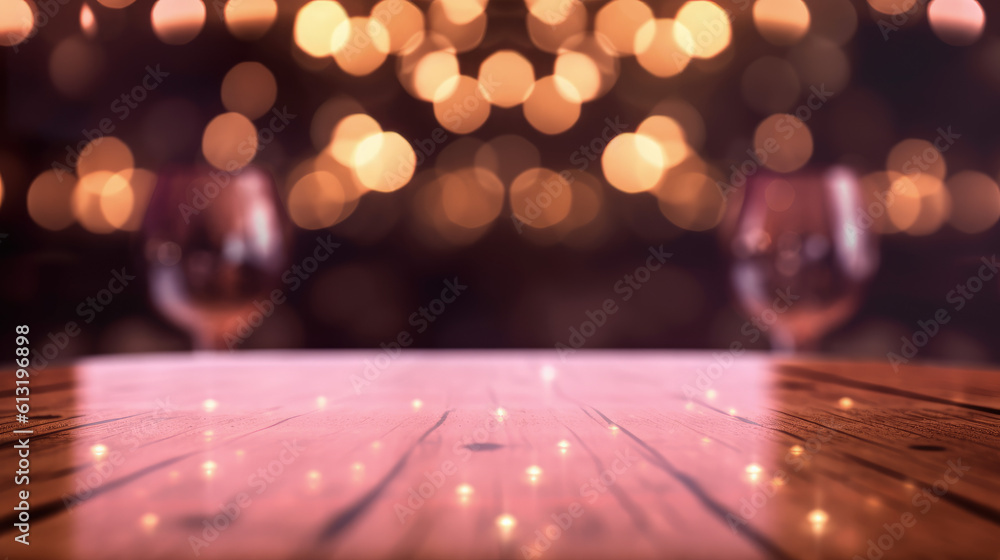 Product backdrop mockup background. Wooden table podium to show off ...