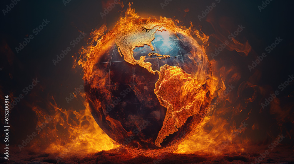 Climate change, global warming, Earth day, World Environment day 3D ...