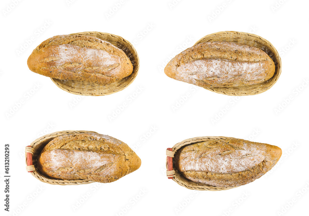 Multigrain bread. Multigrain loaf. Fresh fragrant bread Isolated on PNG ...