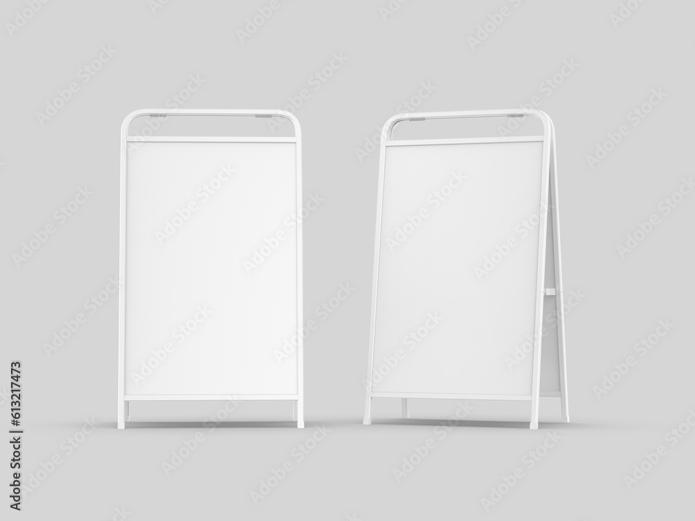 Blank Double Sided Sidewalk Sign A Frame Dry Erase Folding Sandwich ...