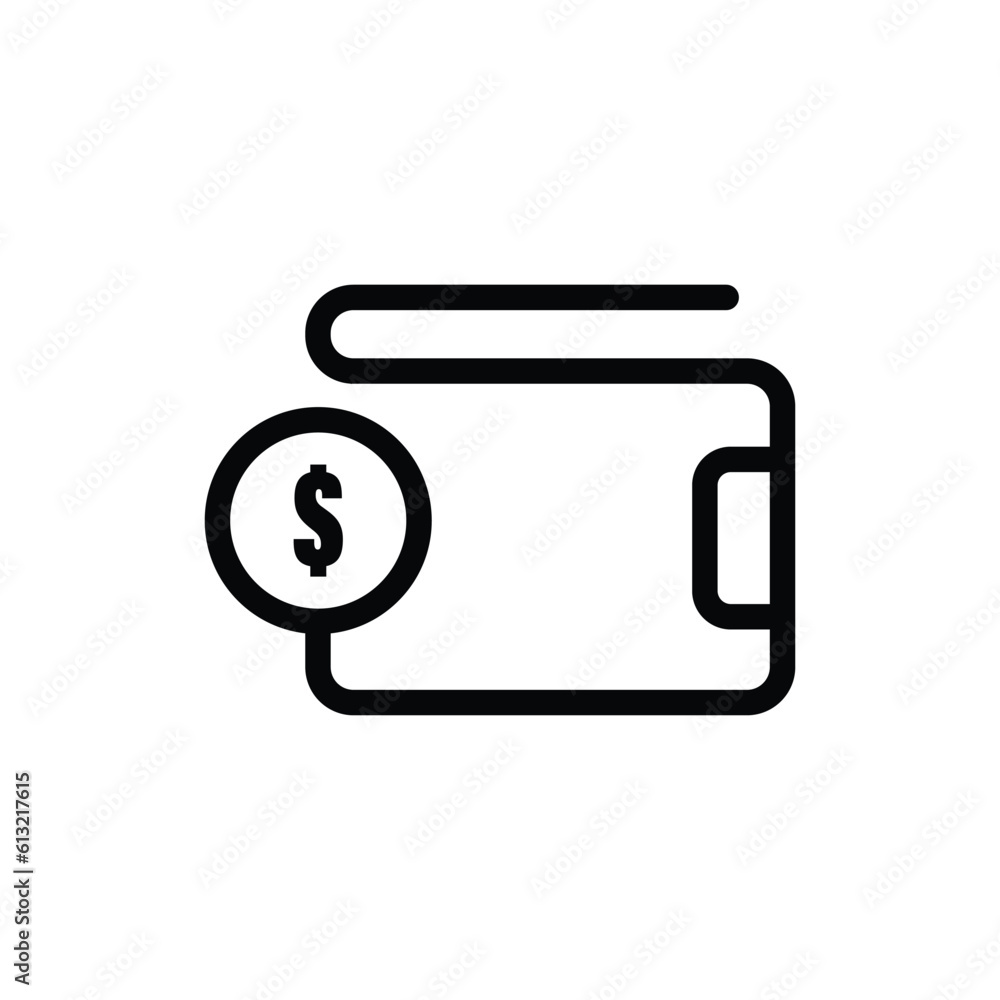 Simple set of wallet related vector line icons. Contains such icons as ...
