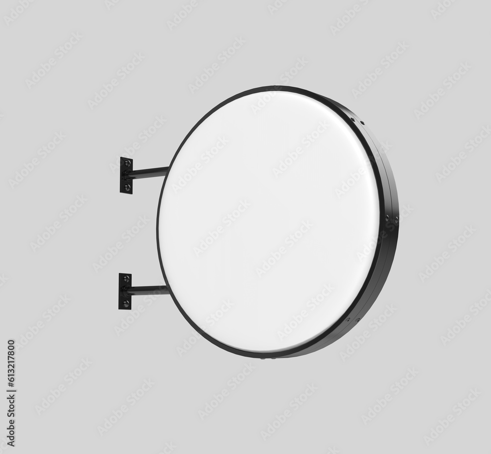 Double sided Back lit signage circular board, led glow advertising ...