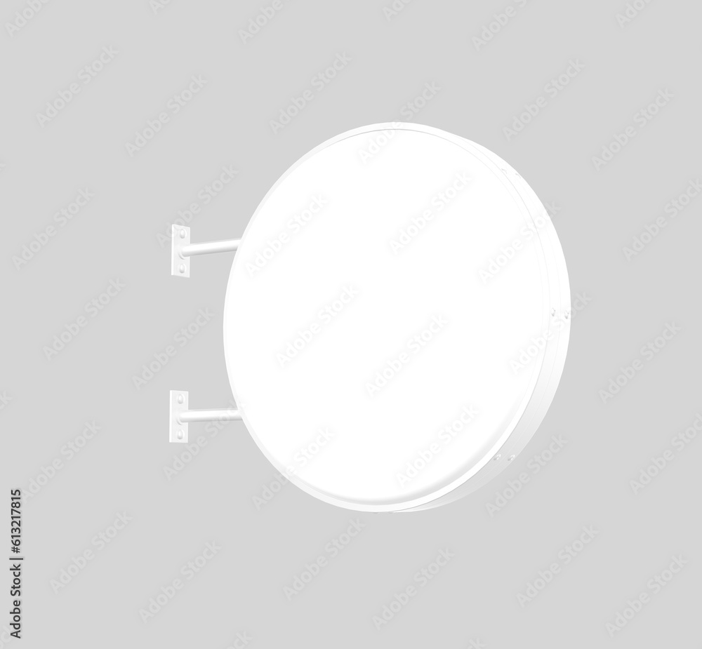 Double sided Back lit signage circular board, led glow advertising ...