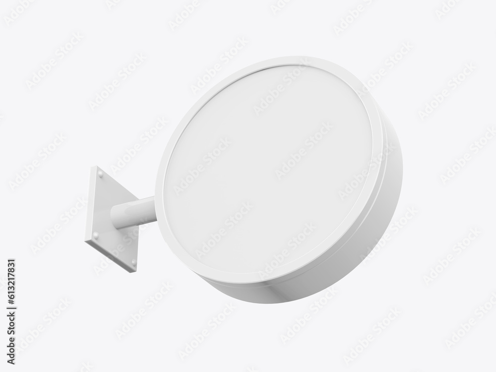 Double sided Back lit signage circular board, led glow advertising ...