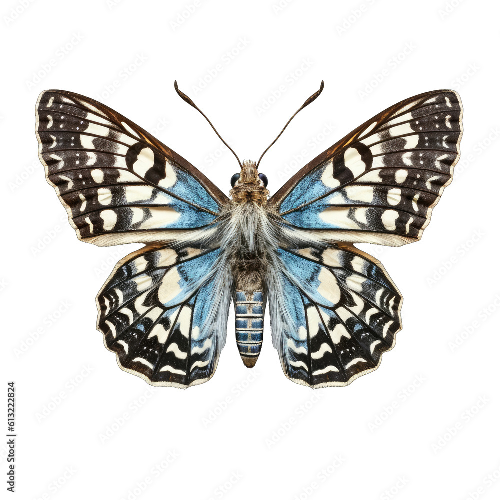 Checkered skipper butterfly - Pyrgus communis. Transparent PNG ...