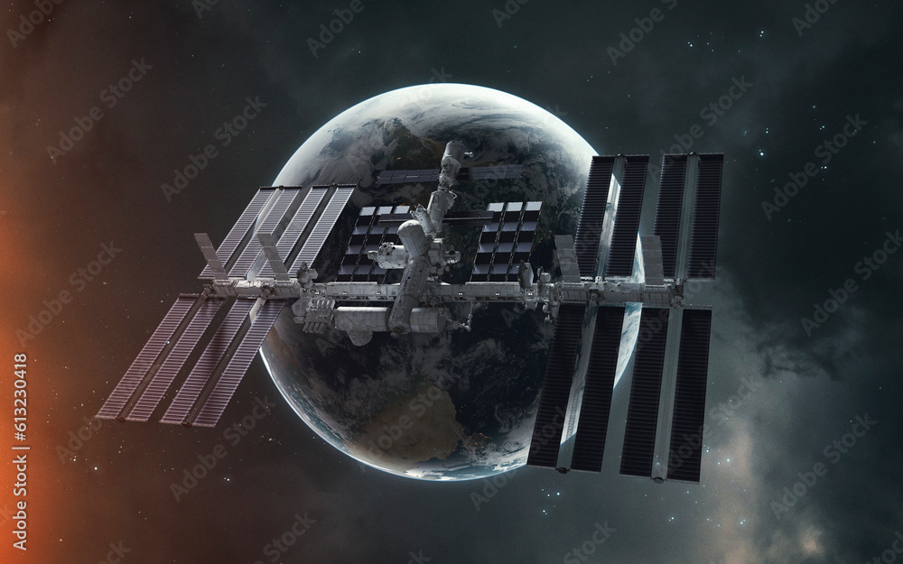 3D illustration of international space station, perfect for wallpapers ...