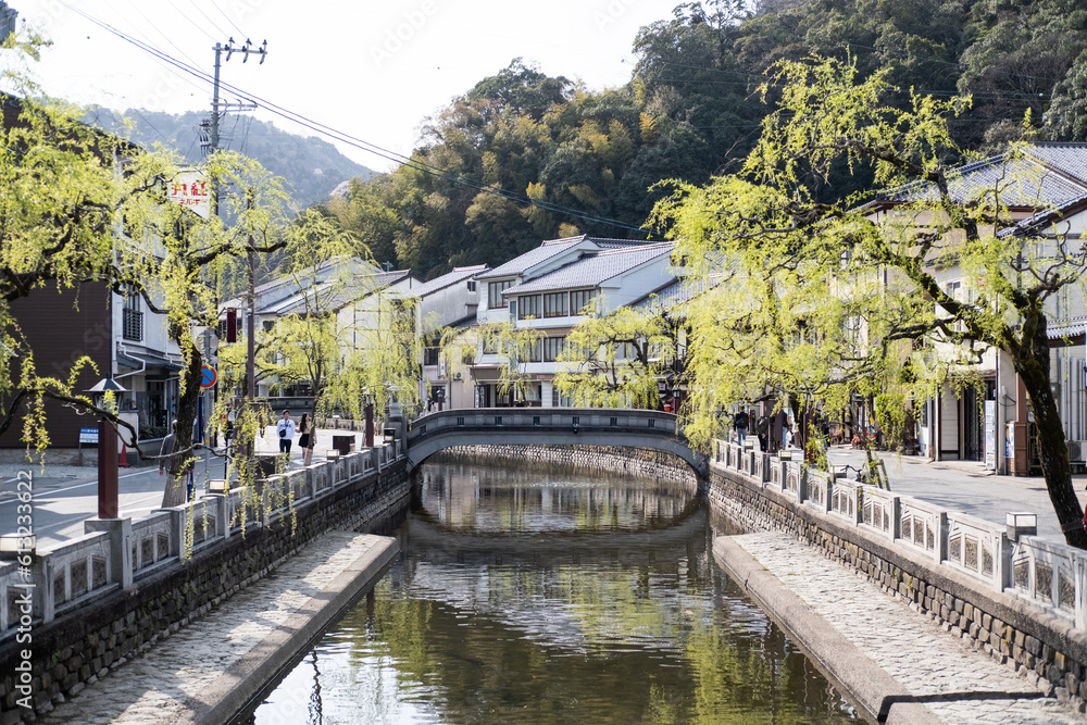 Kinosaki Onsen Japanese old hot spring village in Kyoto Stock Photo ...