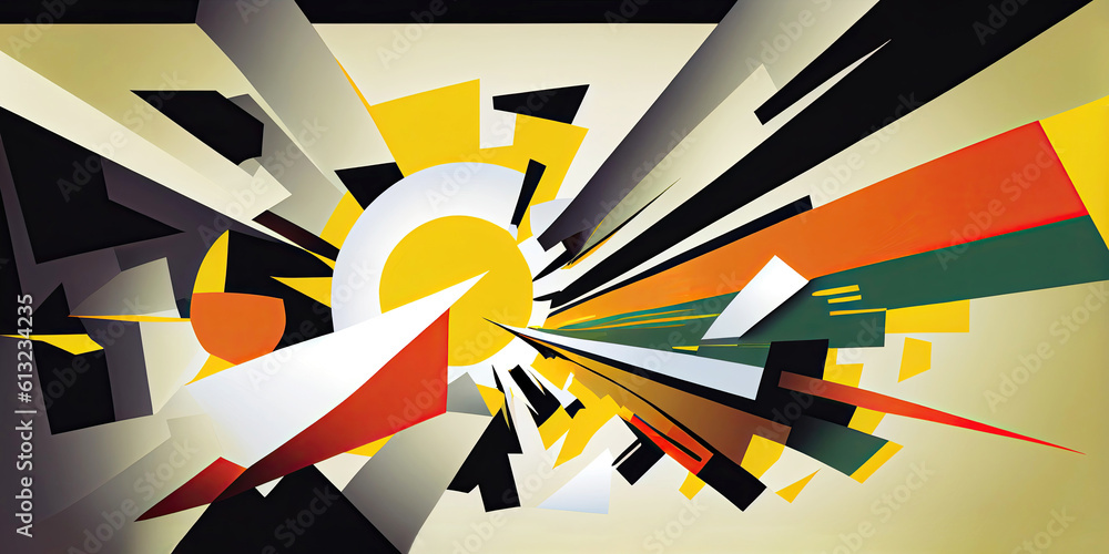 Abstract modern constructivism wallpaper background illustration ...
