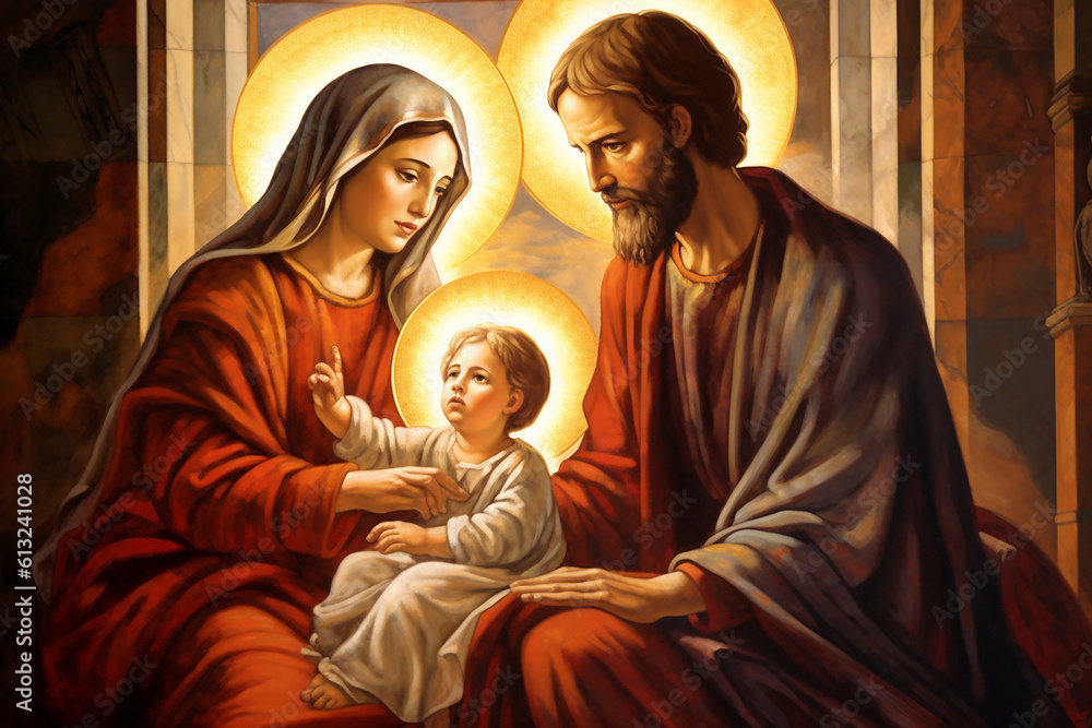 Biblical representation of jesus christ in Byzantine art. AI generativ ...