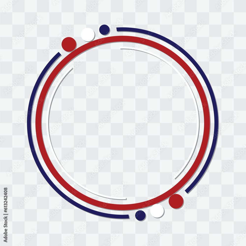 Text box with white and red frame on transparent background. Frame ...