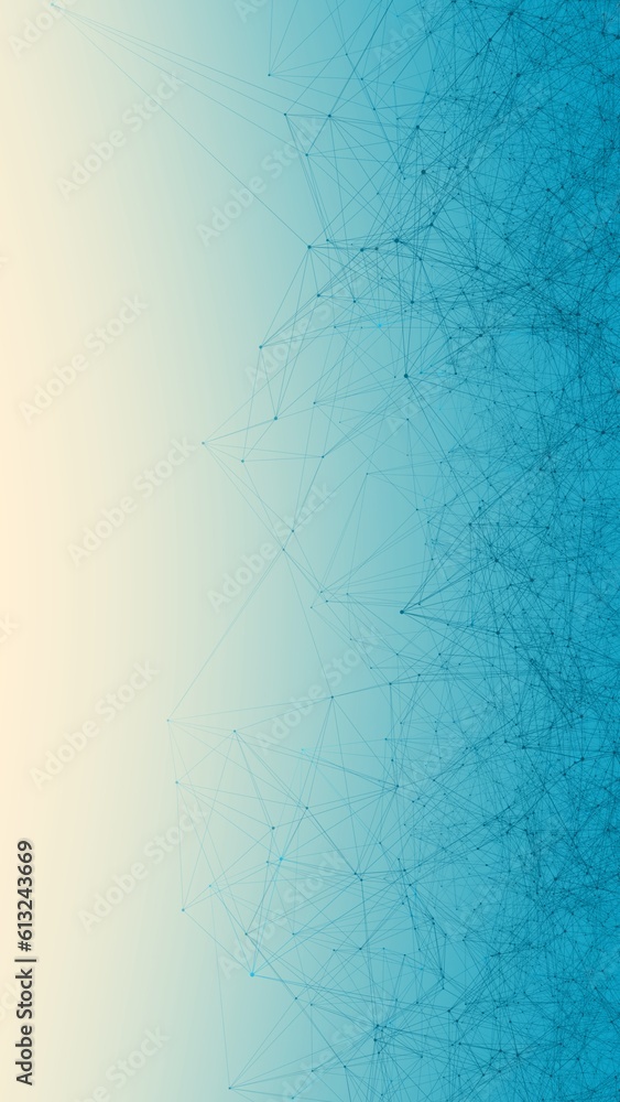 Blue white gradient vertical phone wallpaper. Fantasy abstract technology, engineering and ...