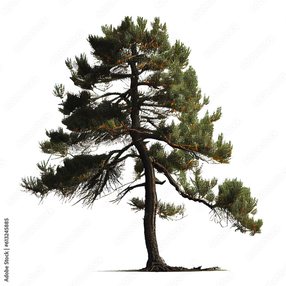 pine tree on transparent background Stock Illustration | Adobe Stock