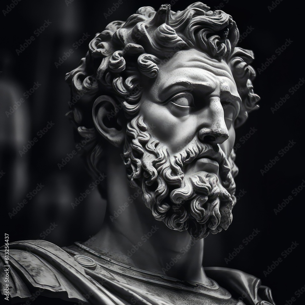 Plakát Marcus Aurelius Statue Stoics And Stoicism Motivational And