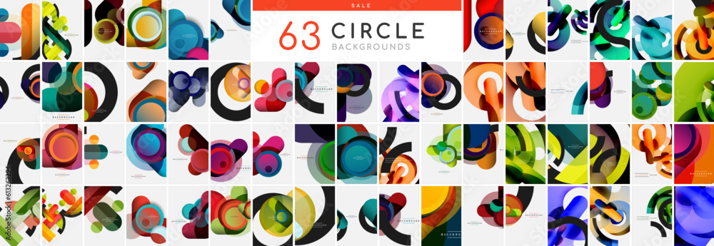 Mega collection of circle backgrounds. Backdrop bundle for wallpaper ...