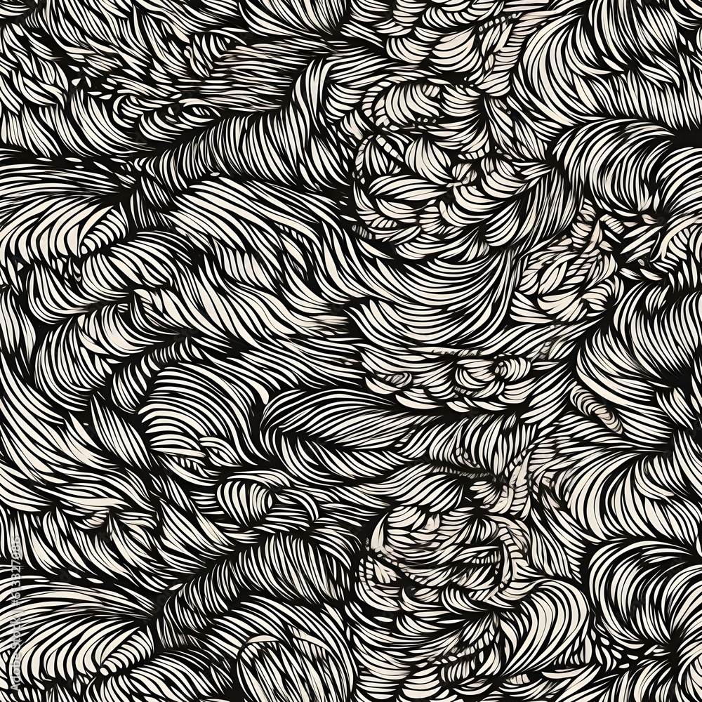 hand painted stylized monochromatic Scribbles texture, game texture ...