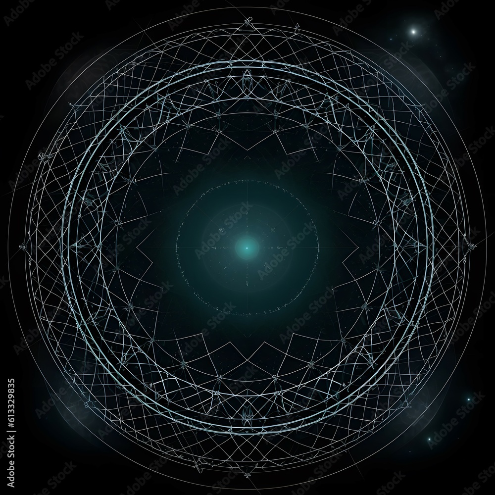 Create a digital backdrop featuring a star circle background with ...
