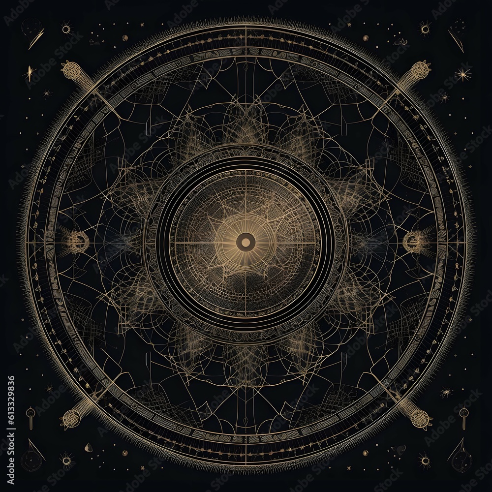 Create a digital backdrop featuring a star circle background with ...