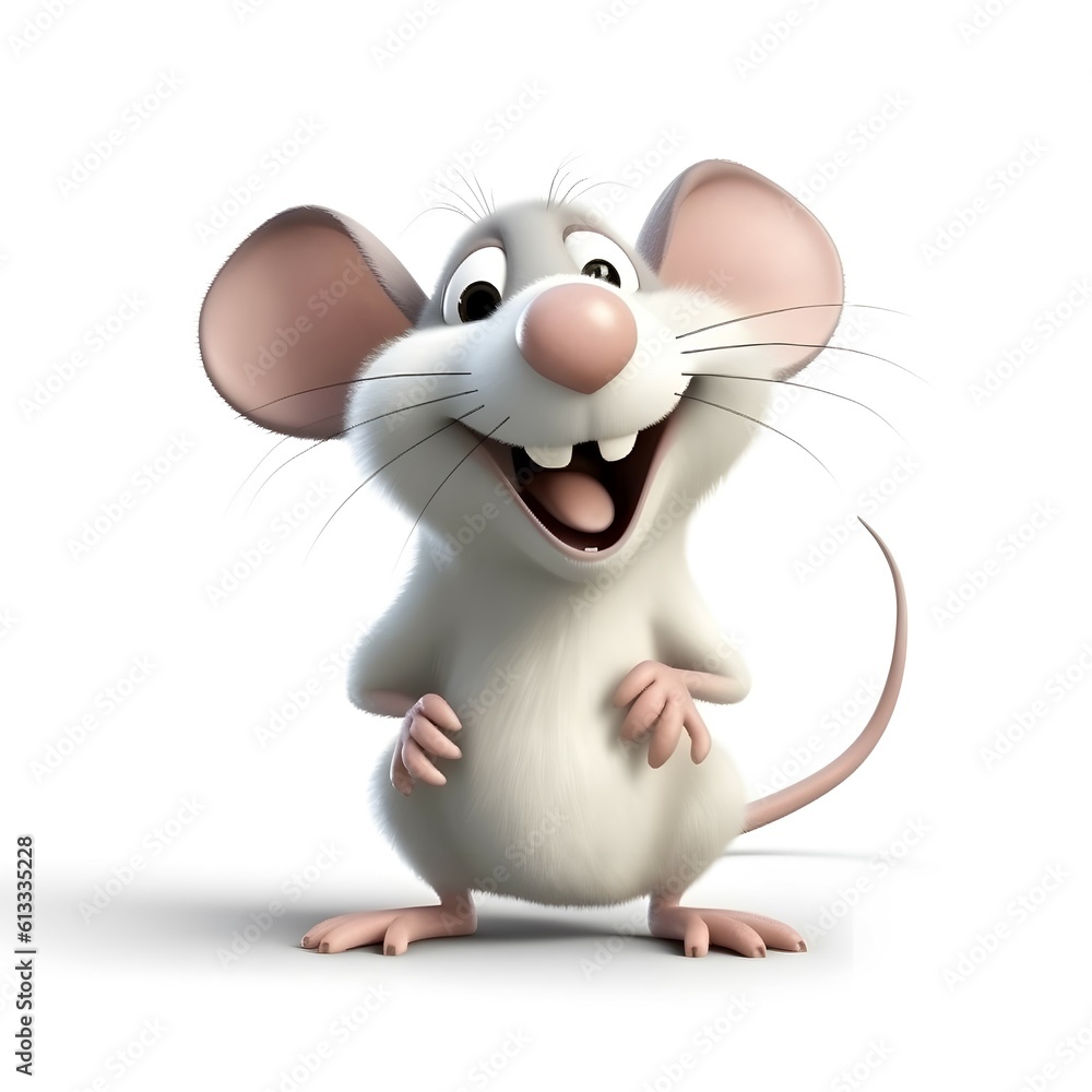rat long nose cute in style of Disney Pixar, Pets movie, character ...
