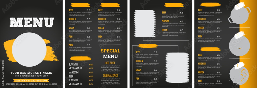 Restaurant cafe menu, template design. antique template for restaurant ...