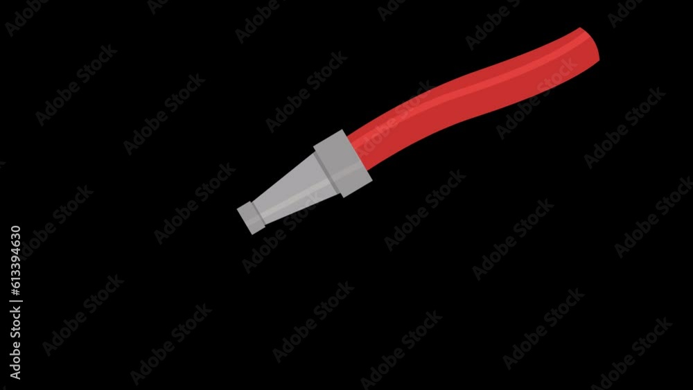 video animation of cartoon tap with water splashing, on a transparent ...