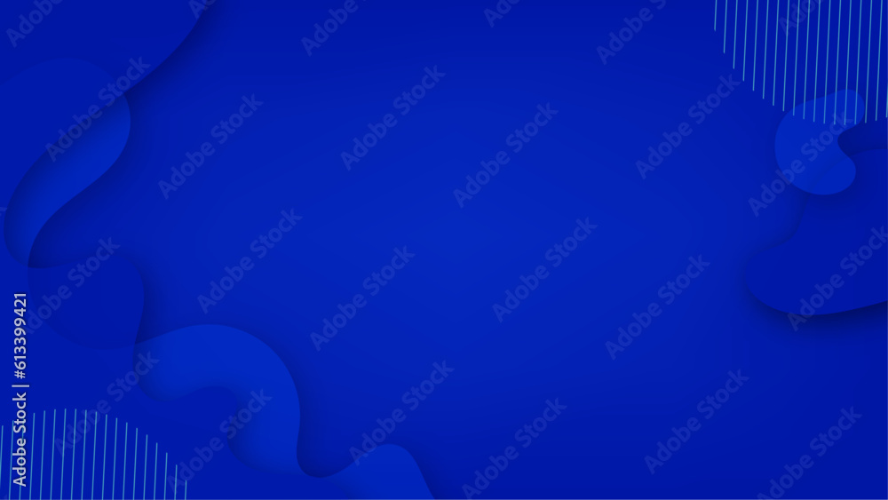 royal blue business abstract banner background with fluid gradient wavy ...